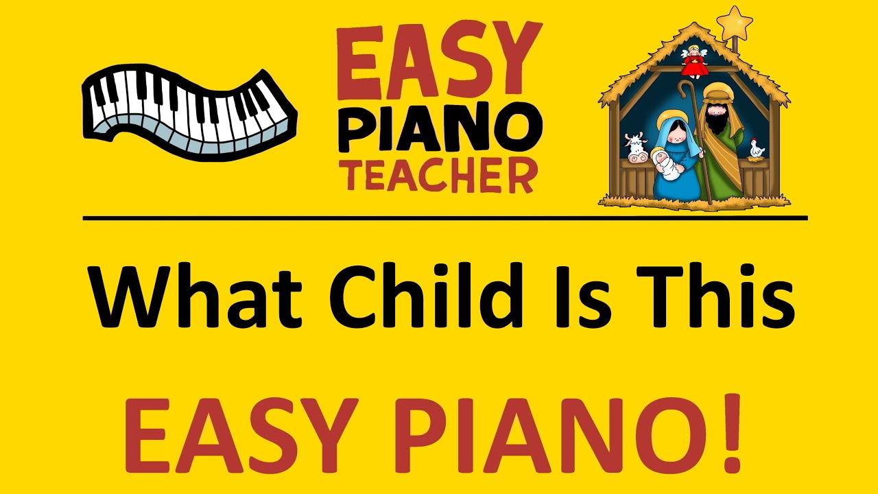 🎹 EASY piano: What Child Is This keyboard tutorial (Christmas carol) by ...