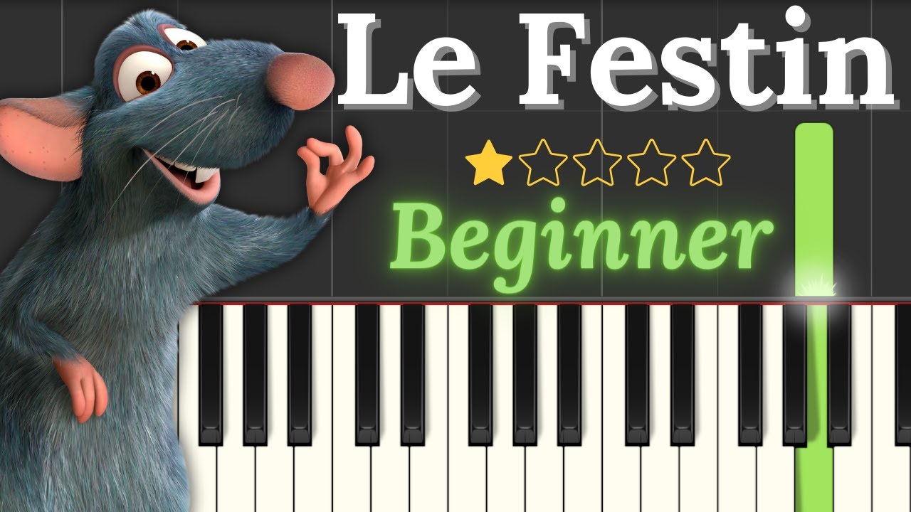 Le Festin - BEGINNER Piano Tutorial - YouTube