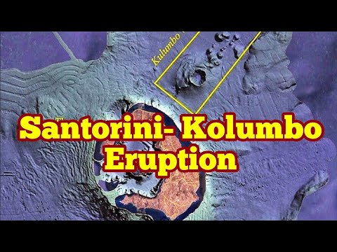 Santorini- Kolumbo Volcano Eruption, Greece, Africa Eurasia Collision ...