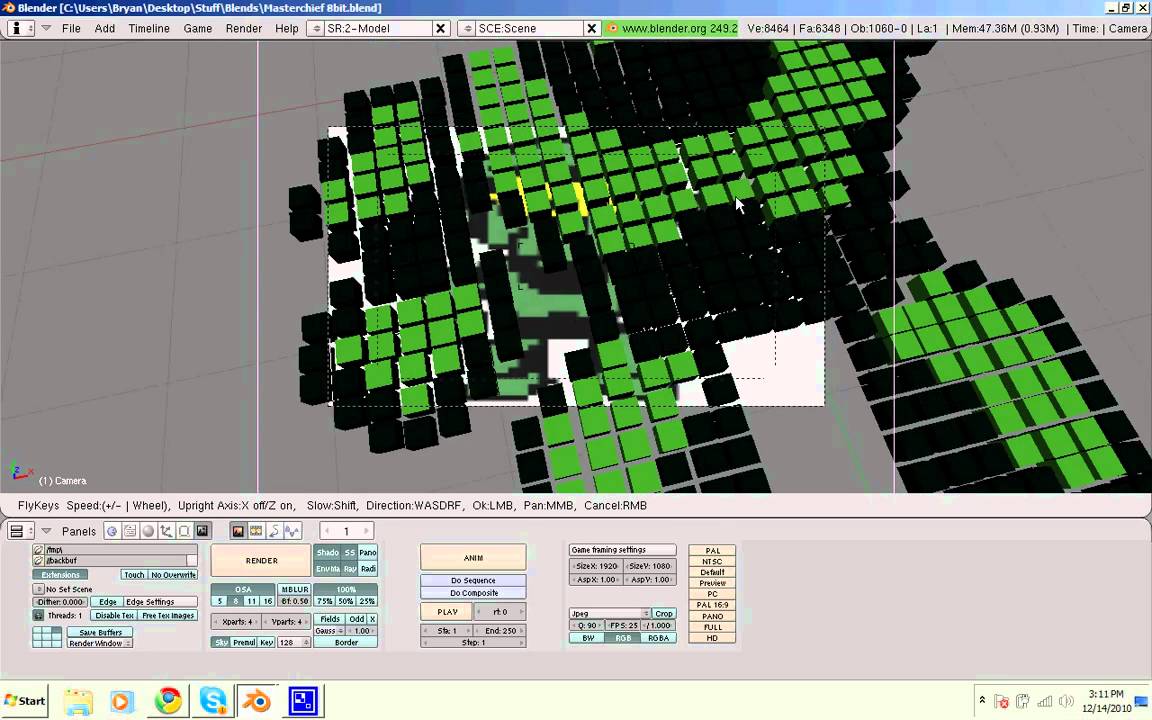 Master Chief 8 Bit Blender [xBryanTechx] - YouTube