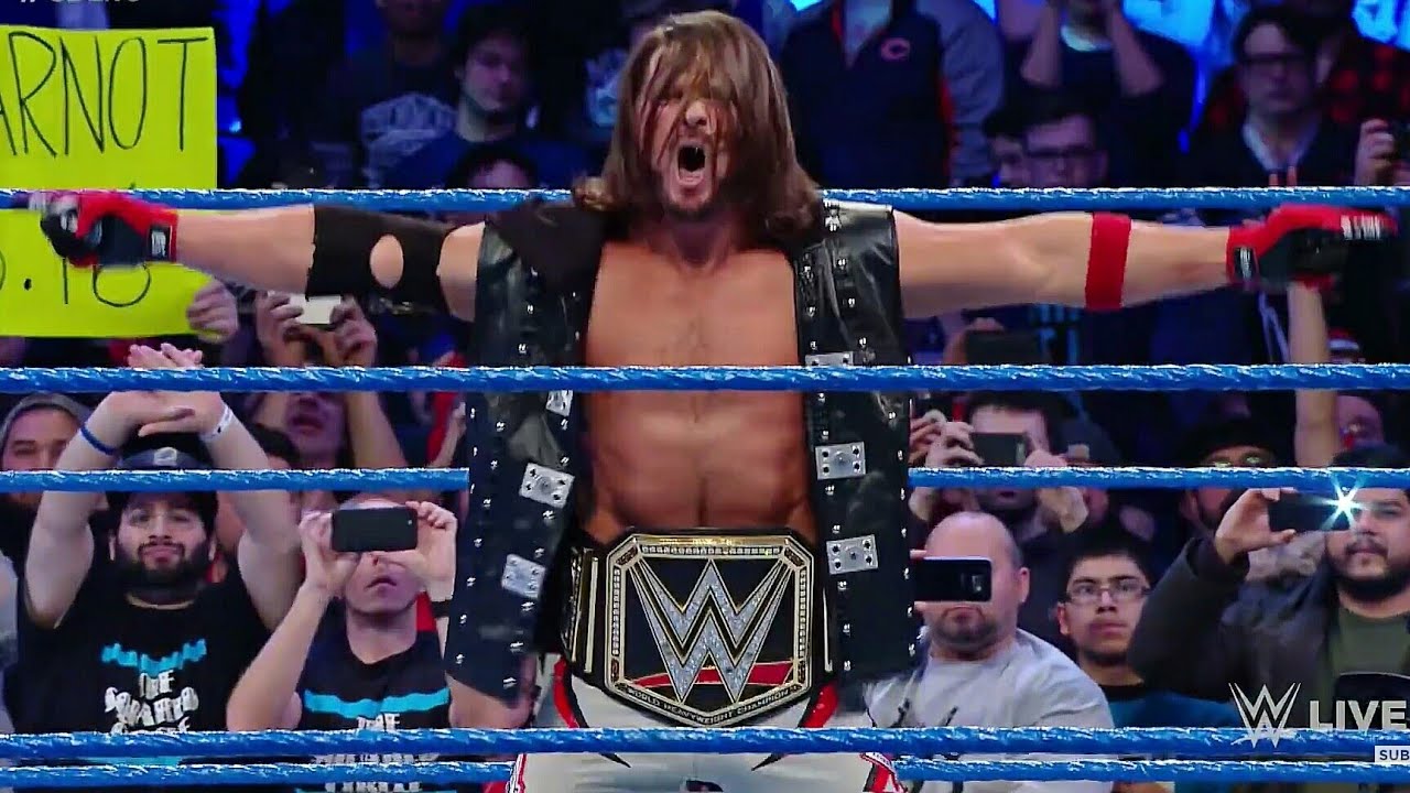AJ Styles Entrance As WWE Champion, Dec. 27, 2016 -(POP) - YouTube