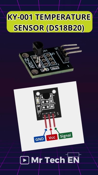 What is it KY-001 TEMPERATURE SENSOR (DS18B20) #arduino #esp32 #esp8266 #sensor - YouTube