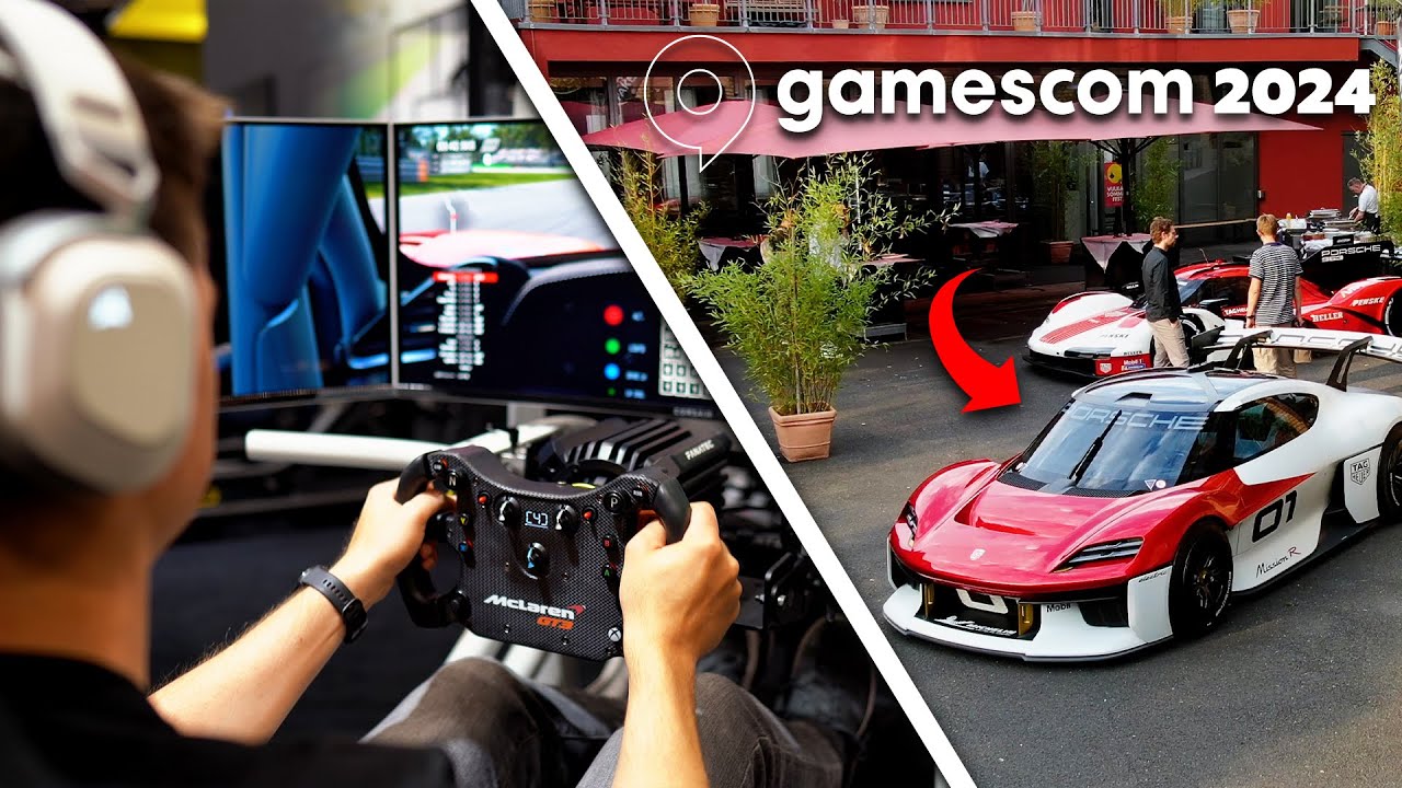 We tested the CORSAIR Sim Rig, MOZA Active Pedals & MORE @ gamescom ...