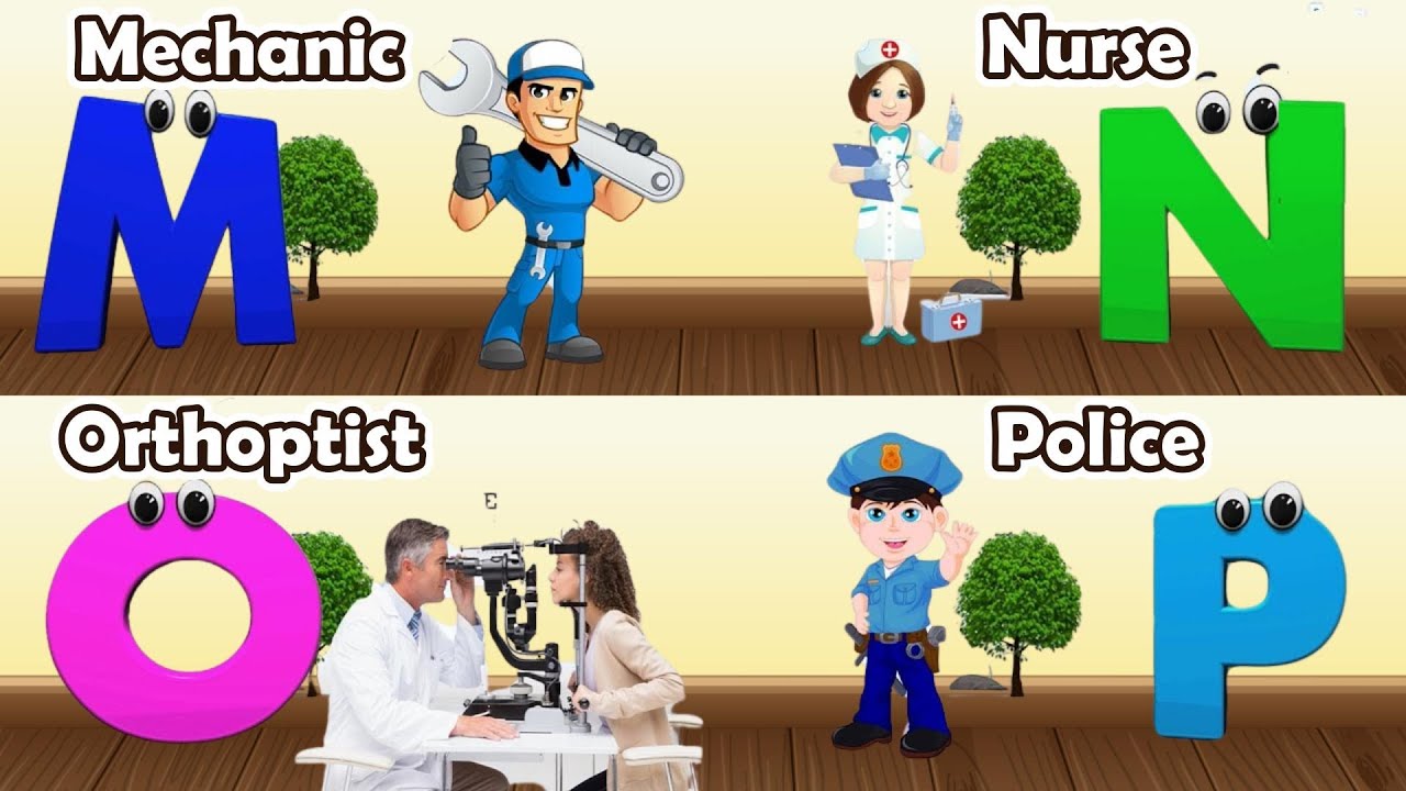 Occupation Alphabet Song | Occupation ABC Song | Phonics for Kids ...