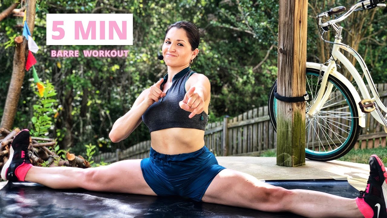 5 MIN BARRE WORKOUT - Olga Aru - YouTube