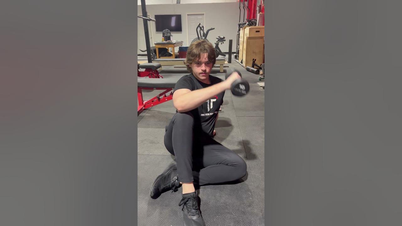 Seated DB External Rotation - YouTube
