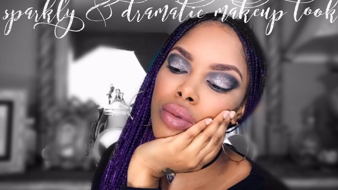 Sparkly & Dramatic Makeup look | Fiers Femme - YouTube