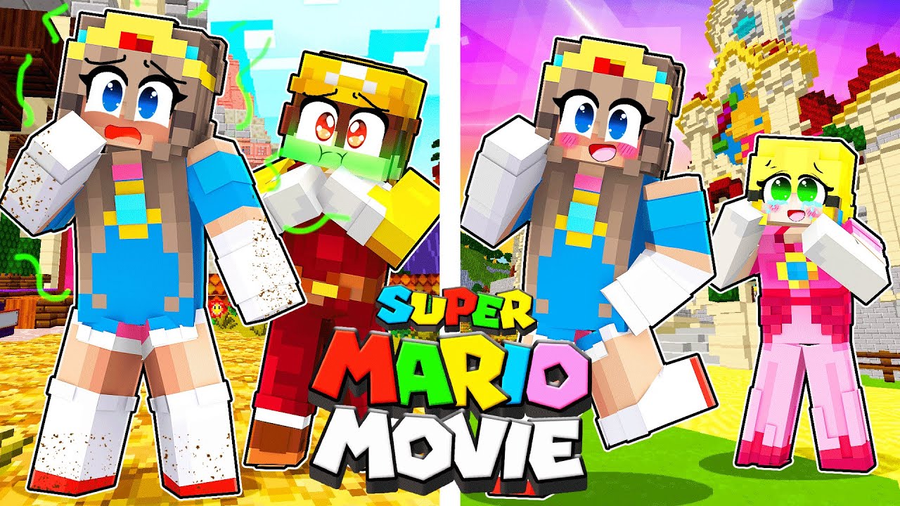 My CRAZY FAN GIRL Becomes a PRINCESS?! | Minecraft Mario Movie Life [21 ...
