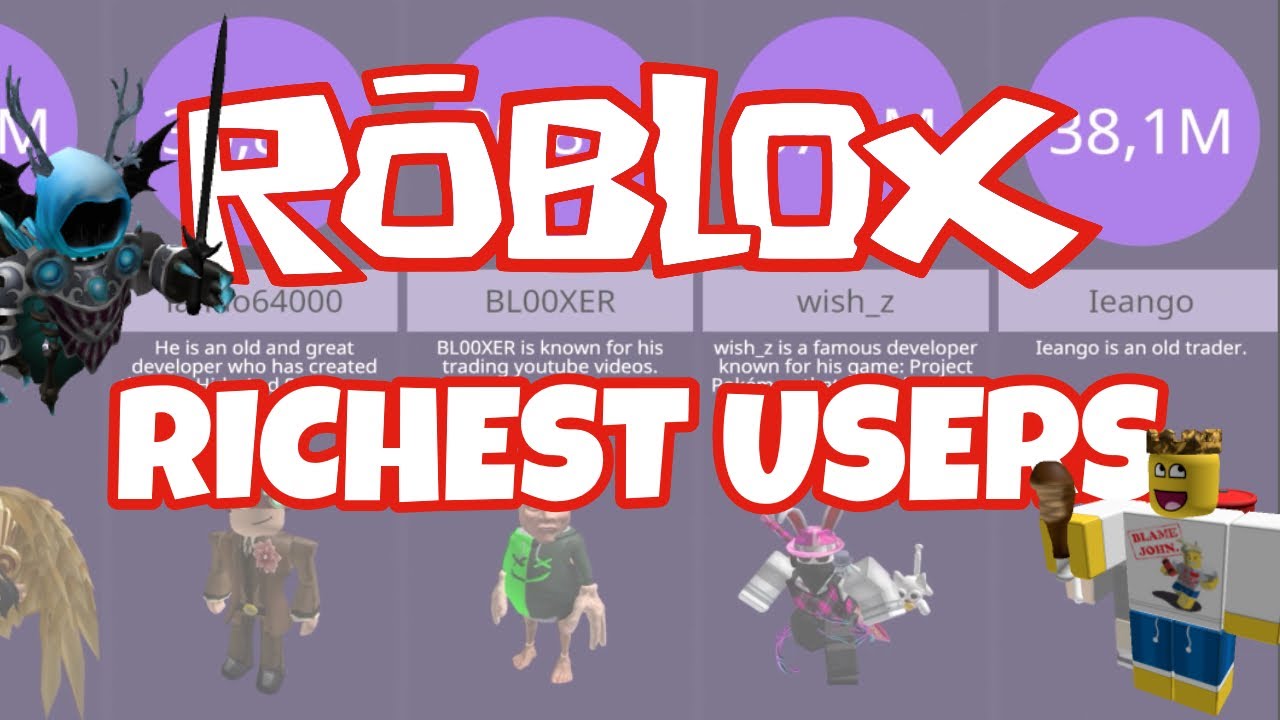 ROBLOX - 100 Richest Users by Limited Value (UPDATED AUGUST 2023) - YouTube