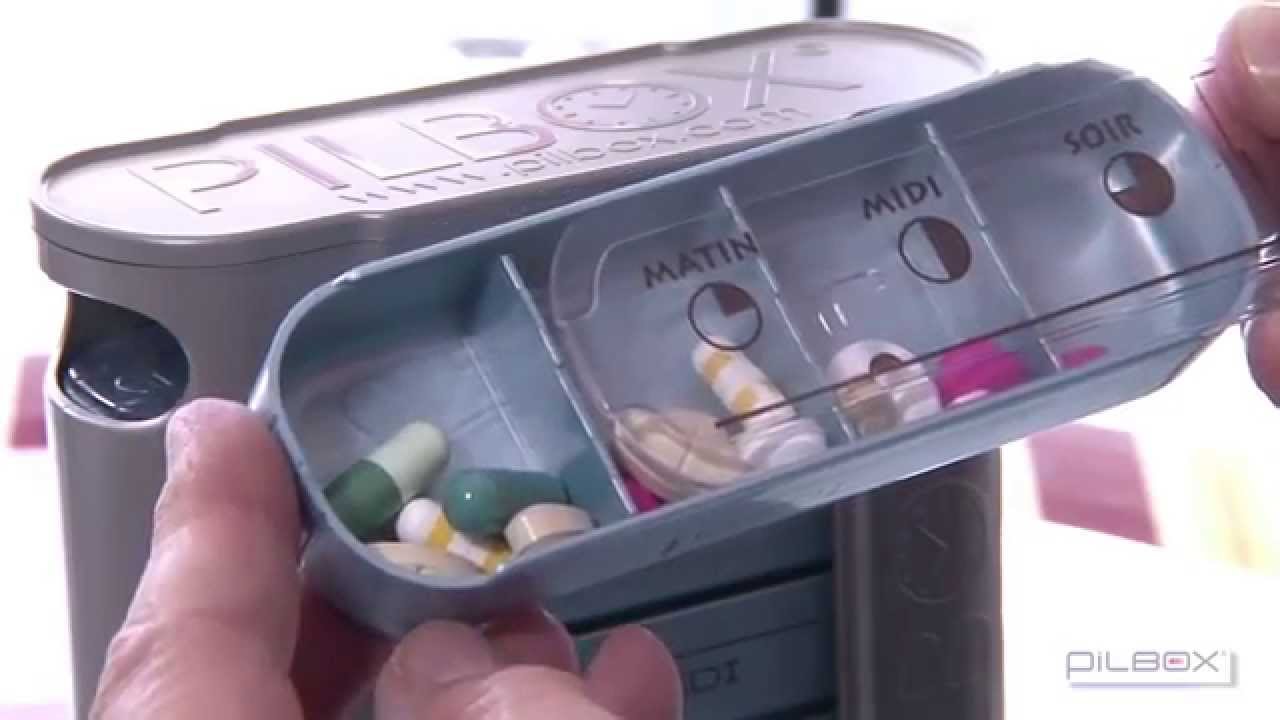Pilulier semainier Pilbox 7 - YouTube
