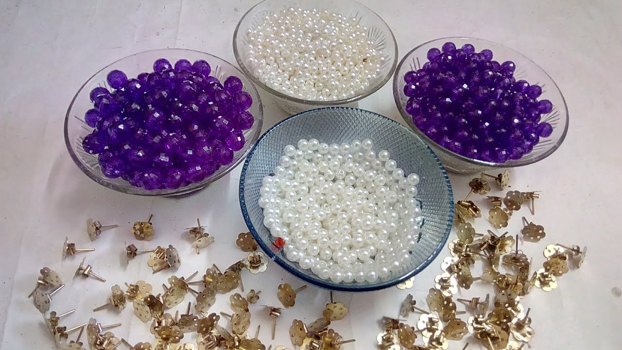 How To Make Simple And Beautiful Pearl Earrings At Home | DIY | Pearls ...