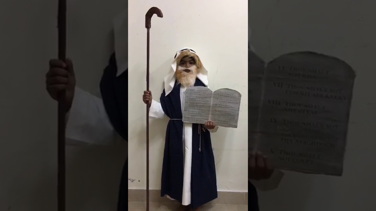 Moses fancy dress - YouTube