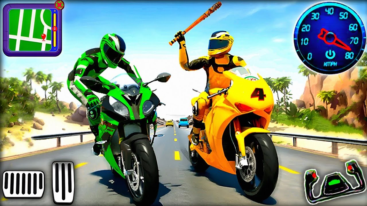 Moto Bike Attack Racing 3D - Tricky Motor Bike Racing Gameplay - YouTube