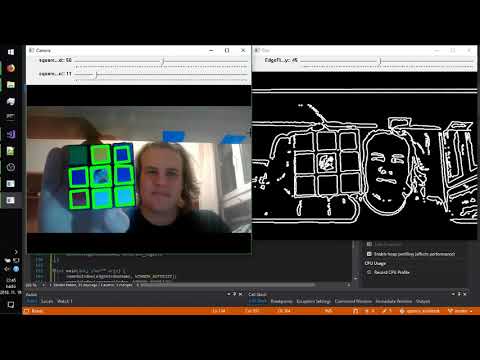 OpenCV Rubik's Cube detection. - YouTube