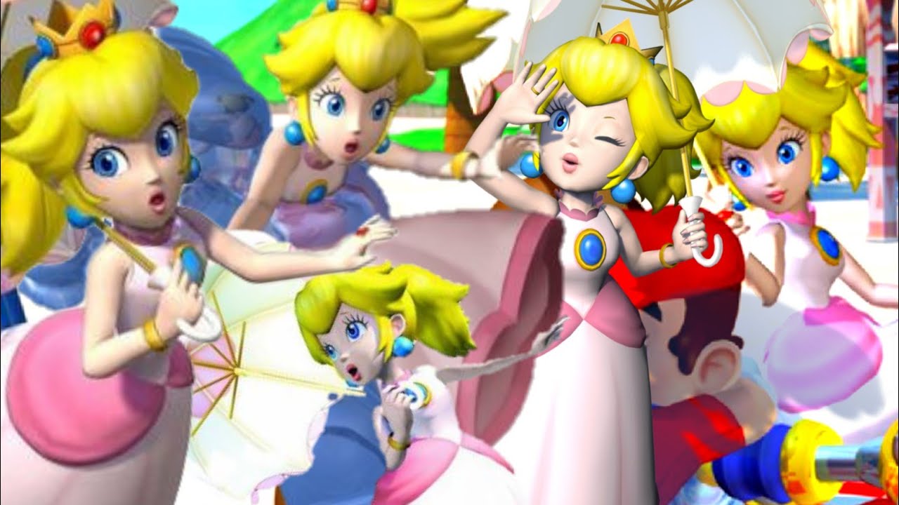 Mario Sunshine - All Peach scenes - YouTube