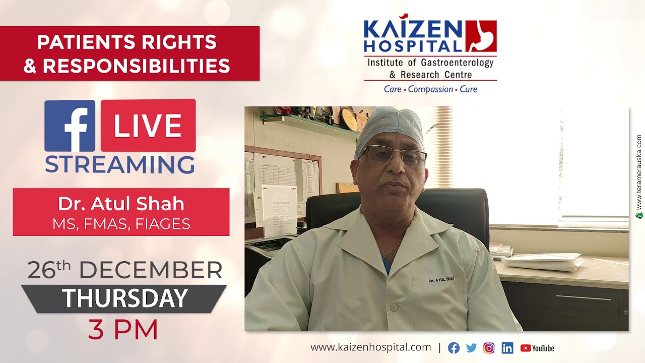 Join Us on Facebook Live with Dr. Atul Shah - Topic: Patients Rights ...