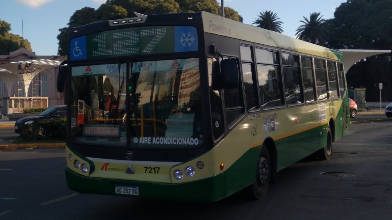 Línea 127 nuevo interno 7217 Todo Bus Pompeya III MT15 con aire ...