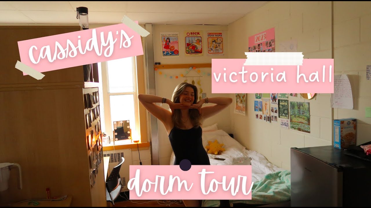 COLLEGE DORM TOUR - Victoria Hall Triple Room Queen's University - YouTube