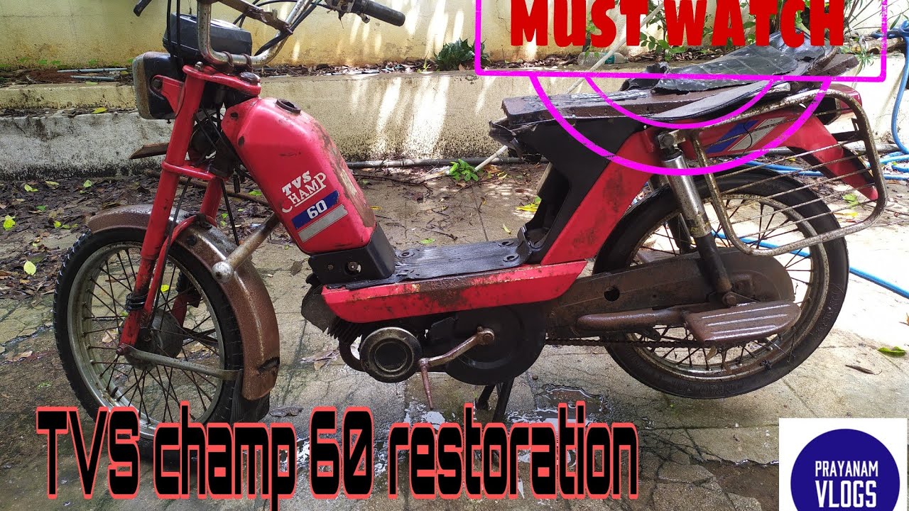 TVS champ 60 restoration ll PRAYANAM VLOGS ll - YouTube