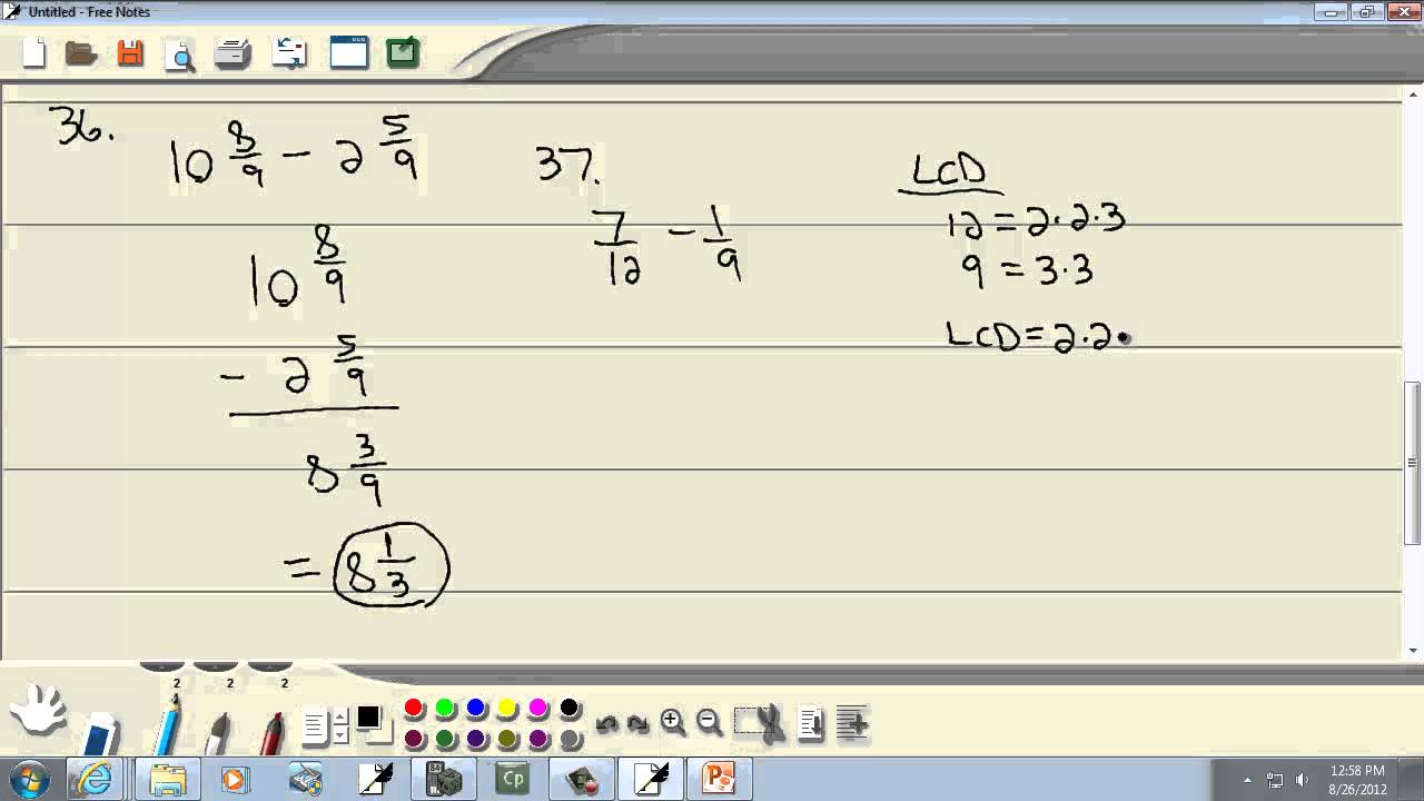 Health Care Math: Unit 2 - Fractions - YouTube
