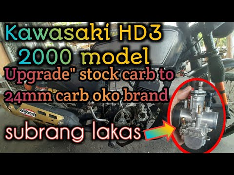 KAWASAKI HD3 2000 model | Upgrade stocks carb to Racing Carb 24mm OkO ...