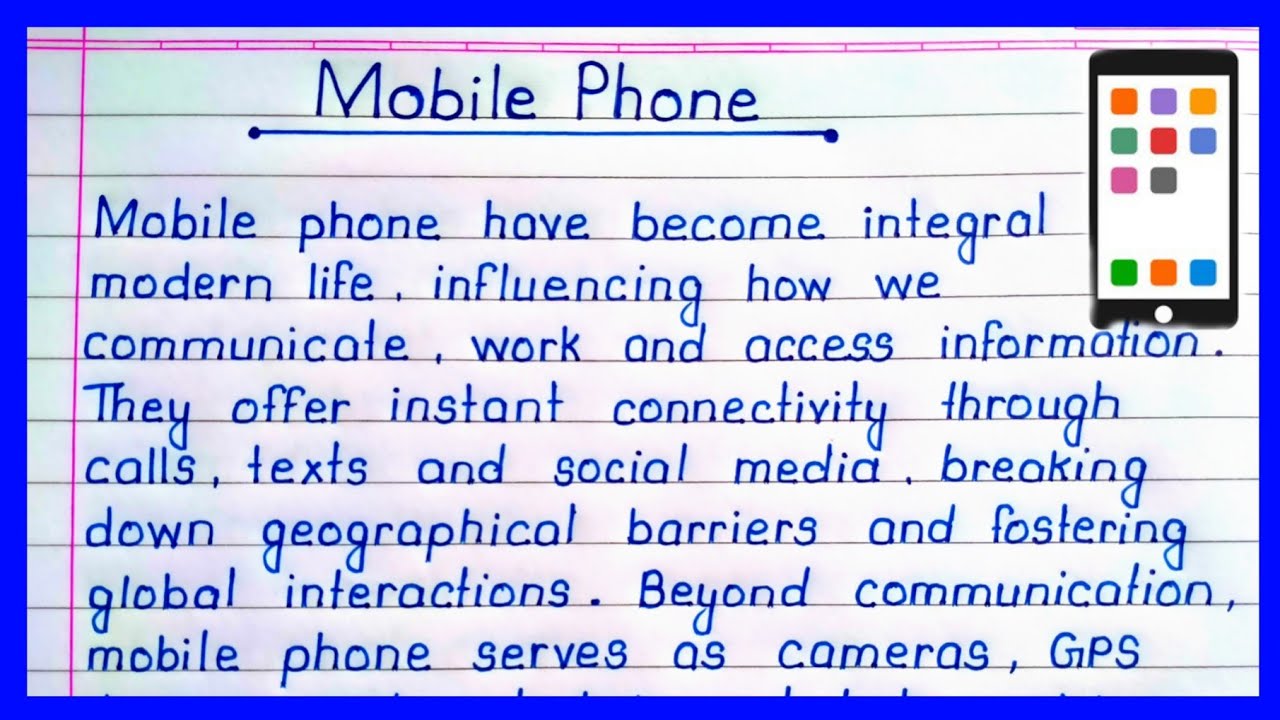 Essay on Mobile Phone in English | Mobile Phone Essay in English ...