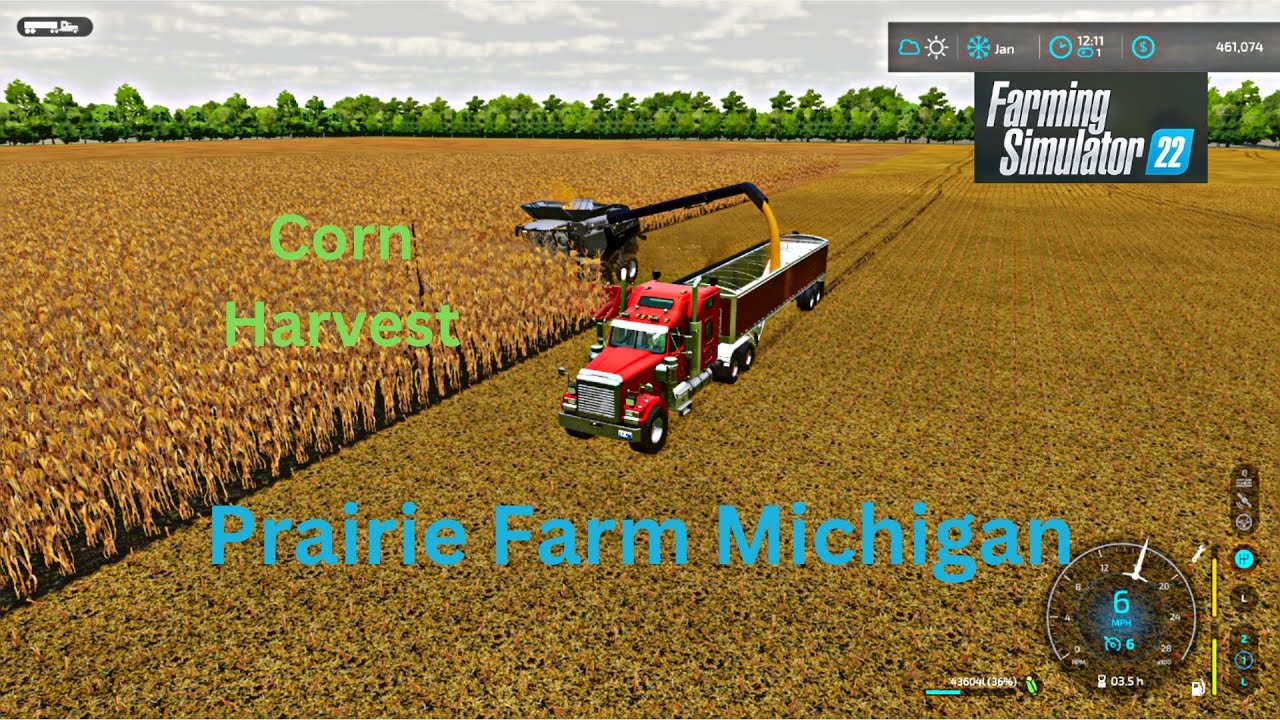 FS22 Prairie Farm Michigan Corn Harvest, Will The Price Drop To Much ...
