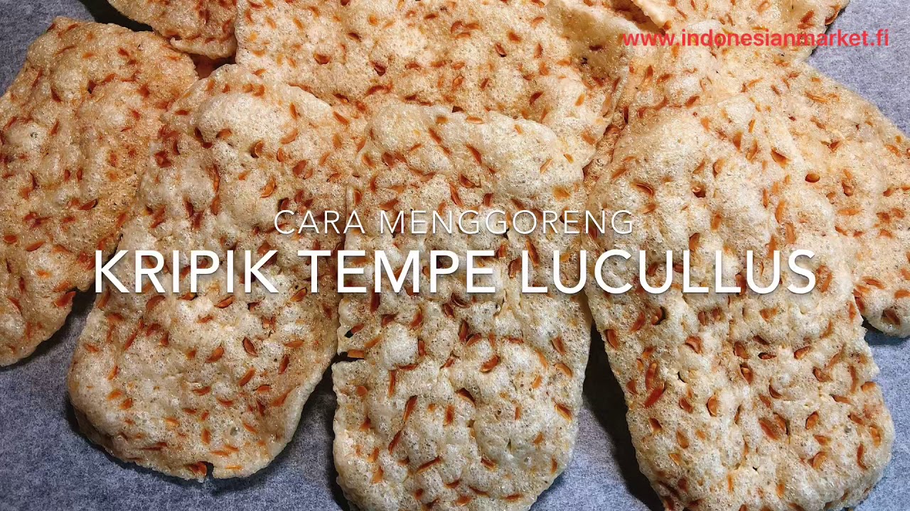 How to deep fry Lucullus Tempeh Cracker ~ Cara menggoreng Kripik Tempe ...