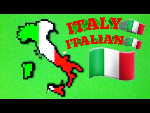 Minecraft : 🇮🇹Italy🇮🇹 country flag map build - YouTube