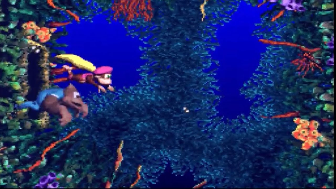 one dumb gamer donkey kong country 3 part 4 scary water music - YouTube