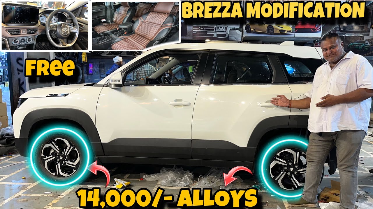 Brezza Base Model Modification with genuine parts Brezza LXI Interior ...