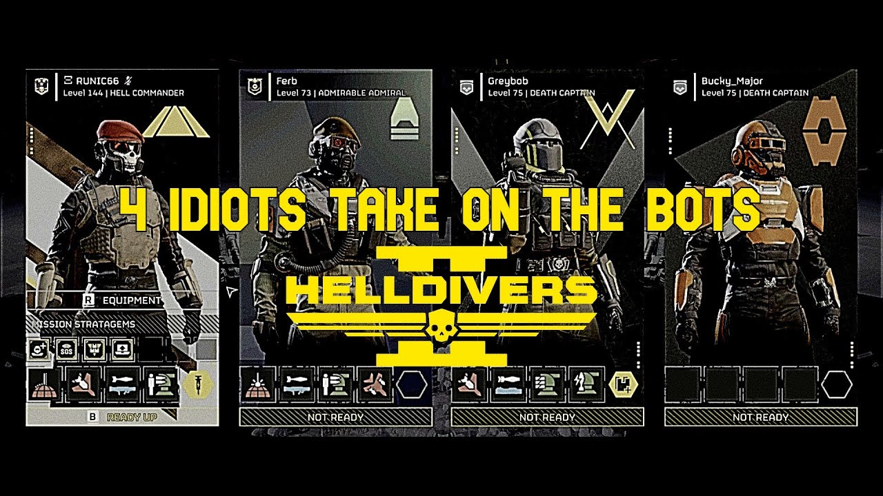 Helldivers 2 | 4 Idiots Fighting the Bots - YouTube
