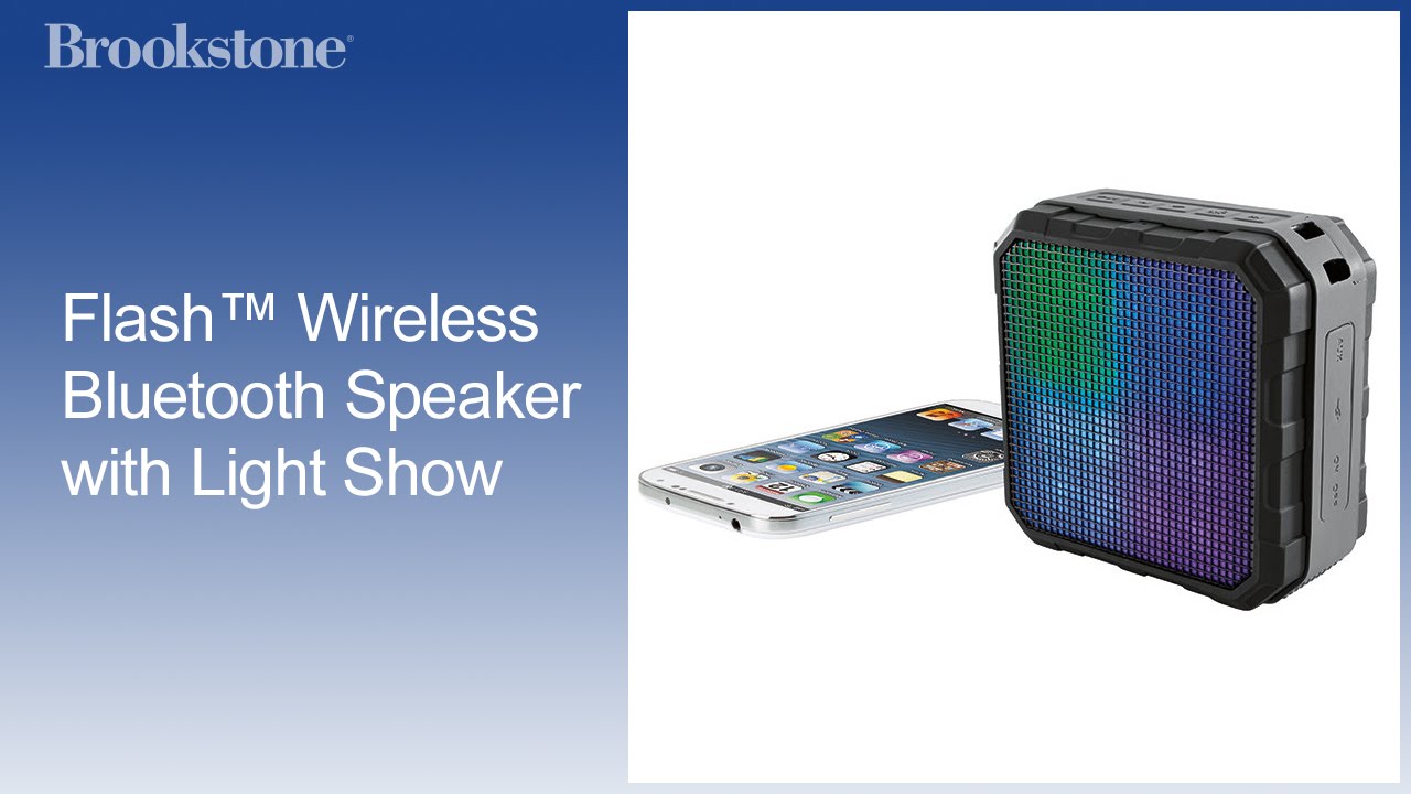Flash™ Wireless Bluetooth Speaker with Light Show - YouTube