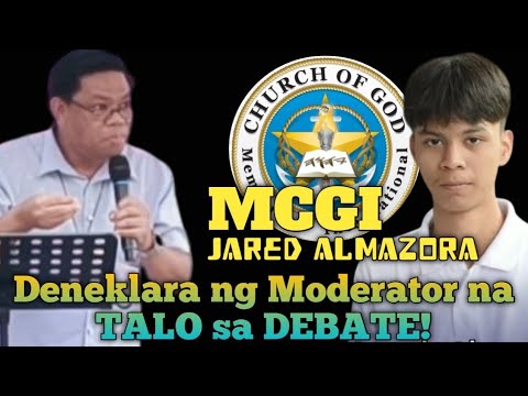 TAGALOG DEBATE: MCGI Jared Almazora deneklarang TALO ng Moderator sa ...