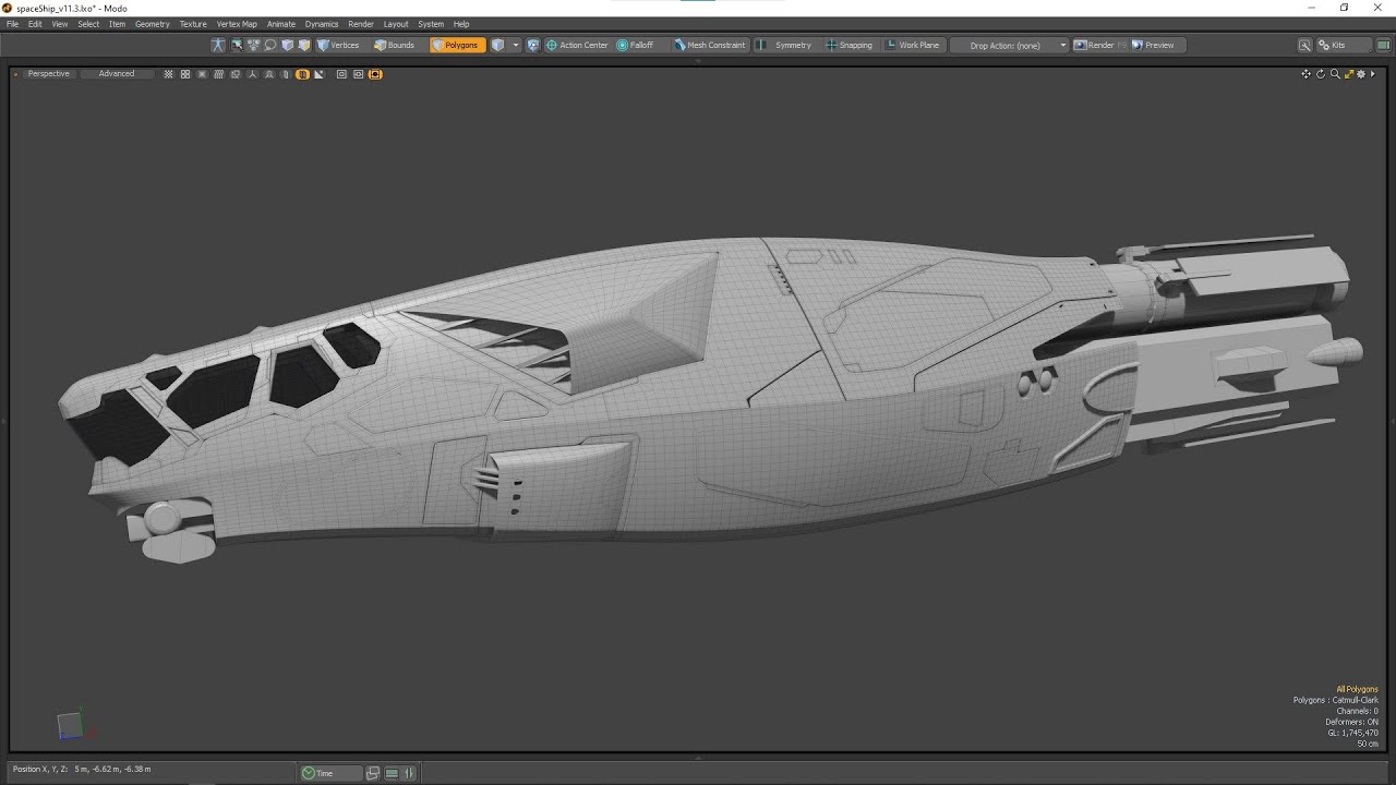 SpaceShip Modeling TimeLapse Part 11 - YouTube