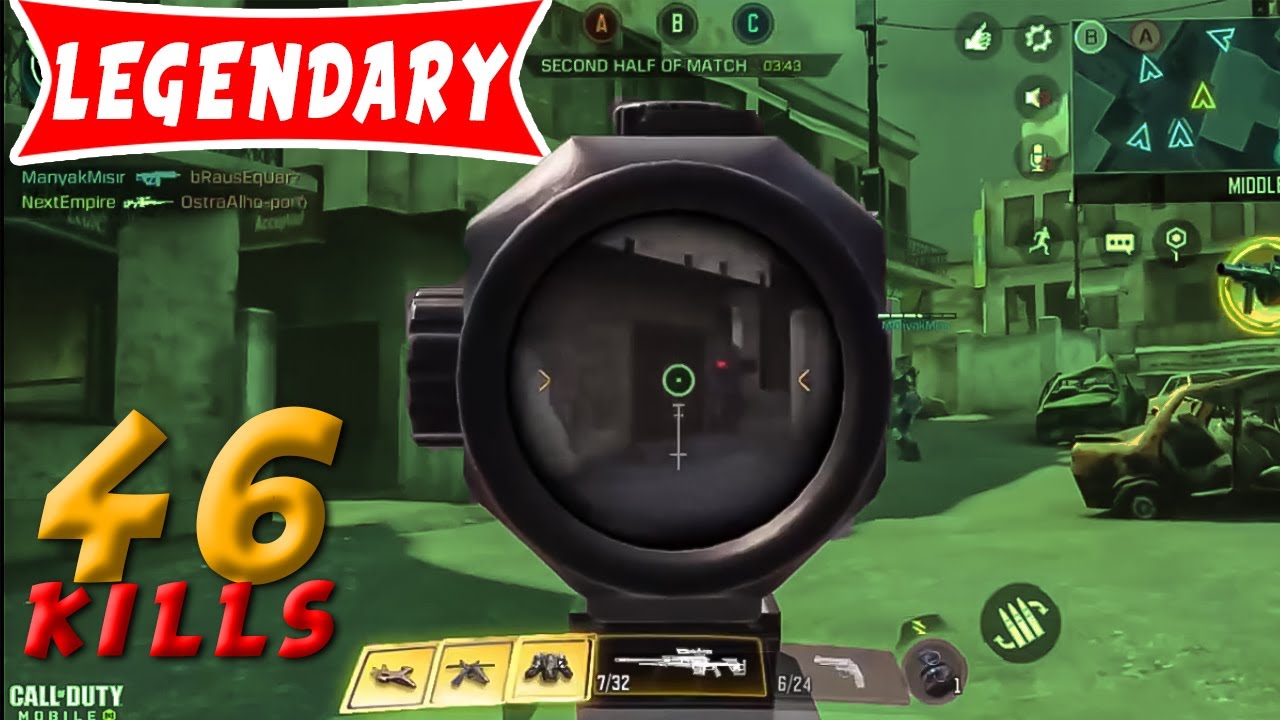46 KILLS CALL OF DUTY MOBILE #1(LEGENDARY SNIPER) - YouTube
