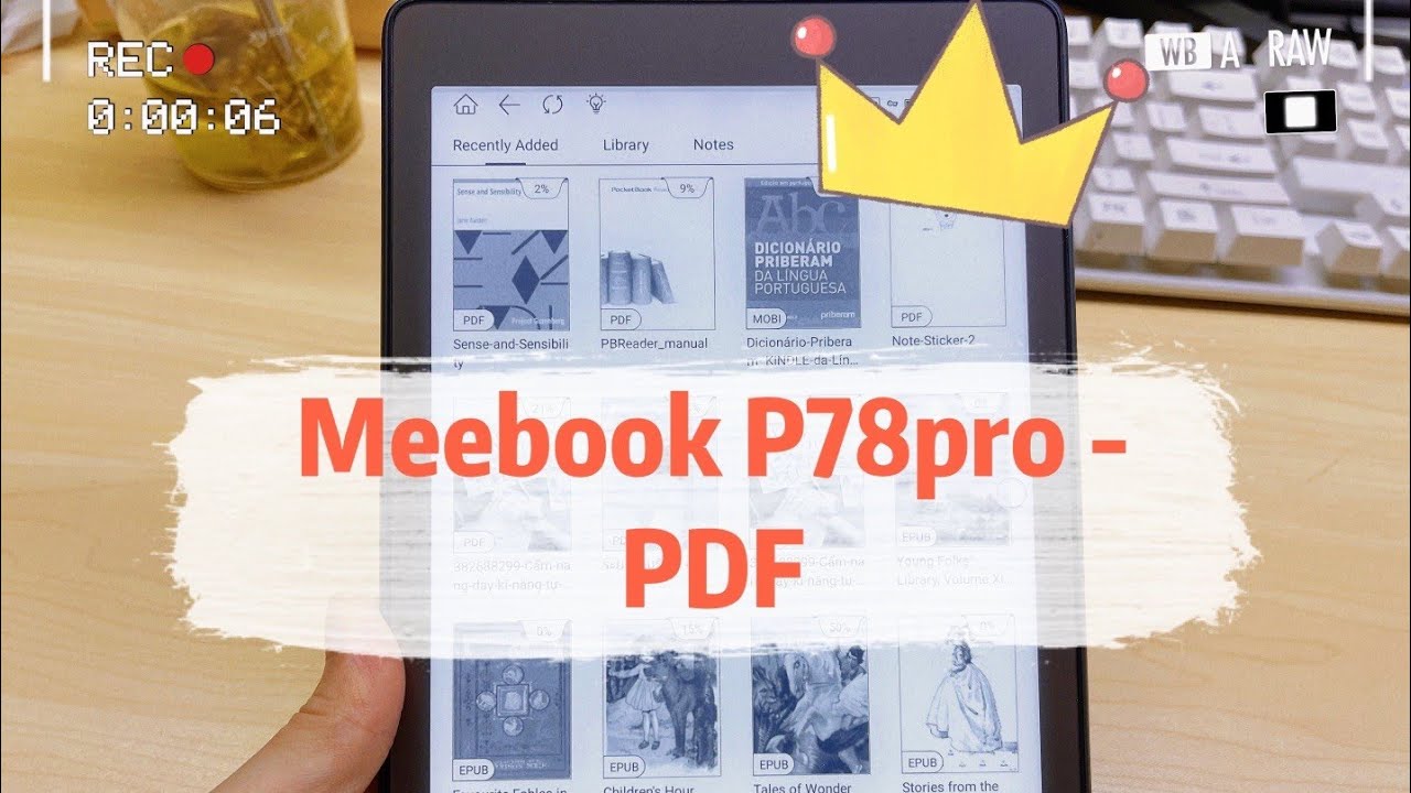 Likebook Meebook P78 pro reader- PDF Review (inner reader) - YouTube