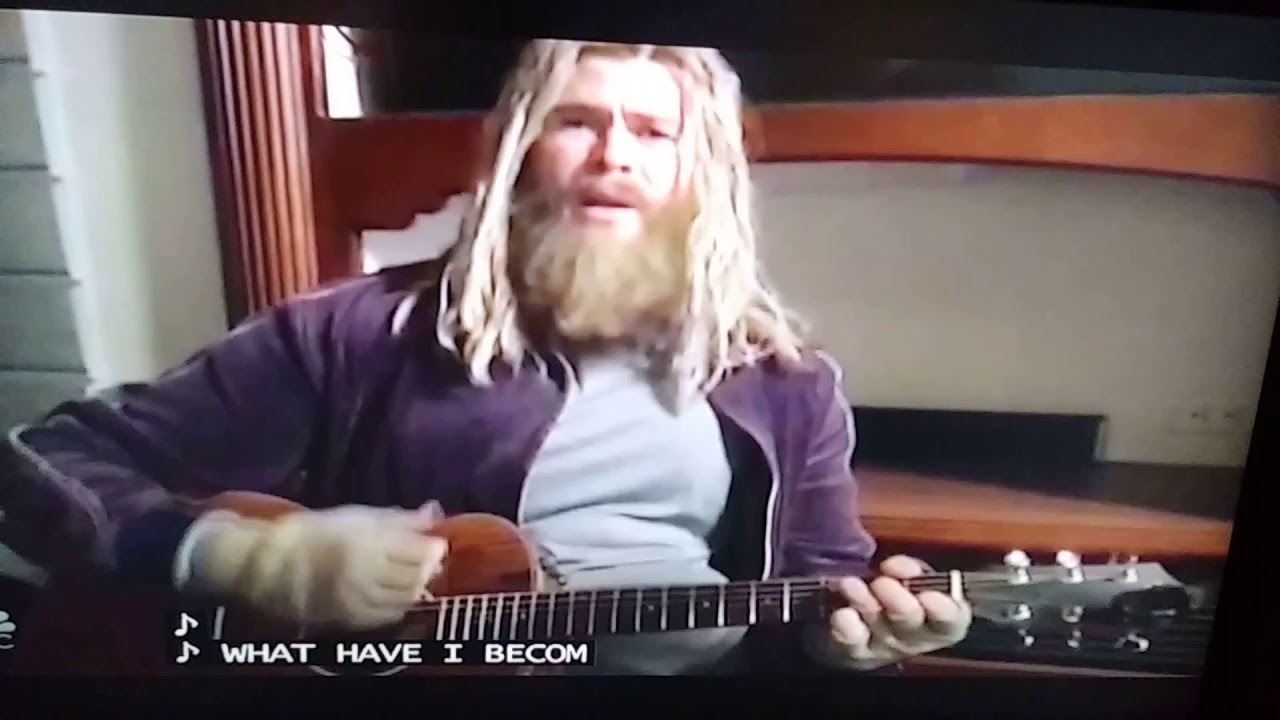 Thor playing guitar and singing Hurt. - YouTube