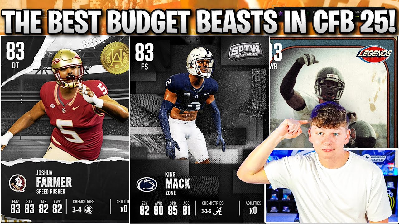 THE BEST BUDGET BEASTS YOU NEED IN CFB 25! BEST CHEAP CARDS! - YouTube