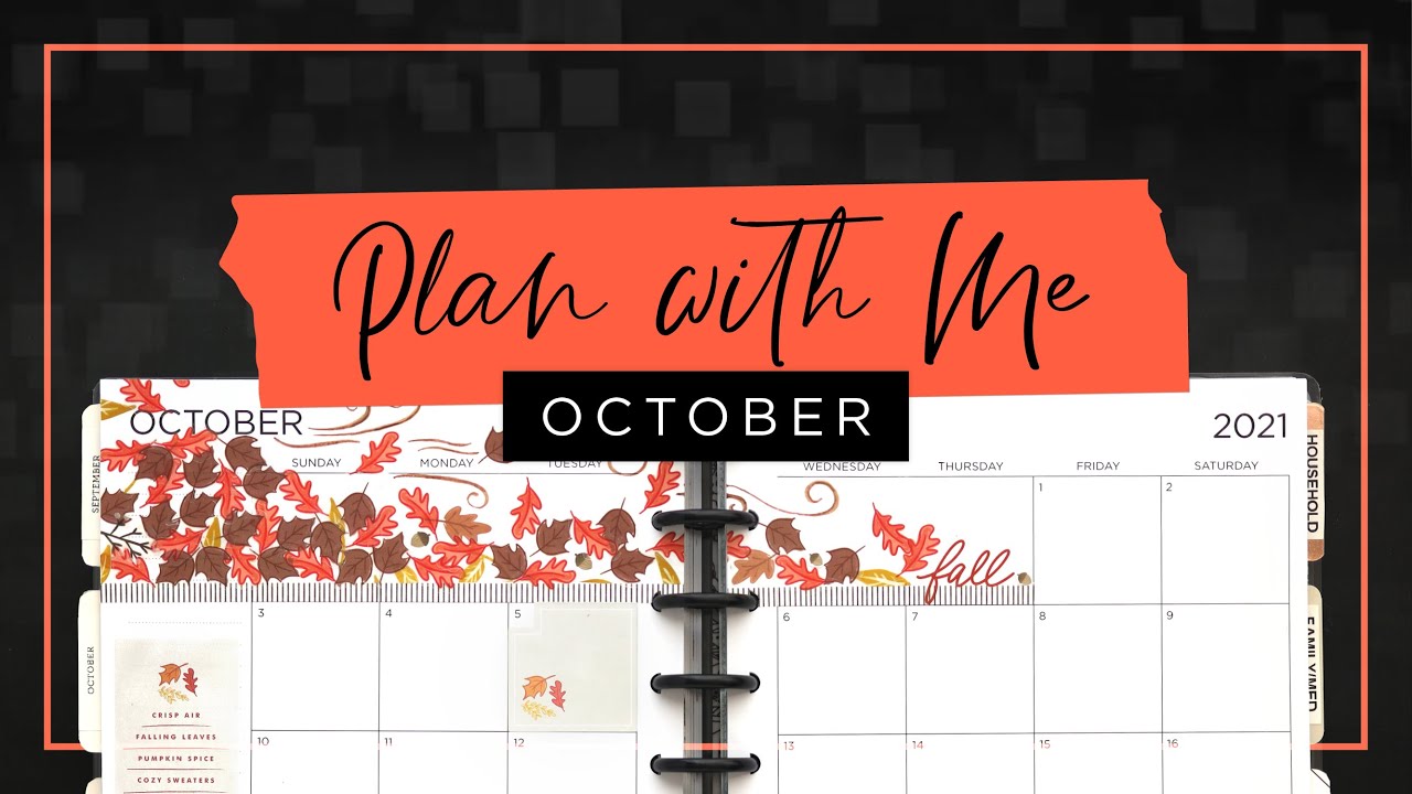 My October Leaf Pile Monthly Layout :: Plan with Me Classic Happy ...