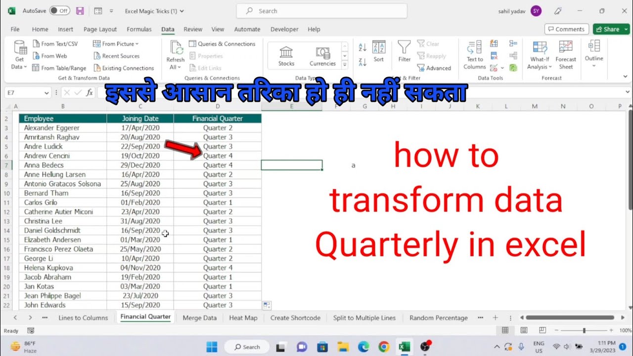 How To Convert Annual Data To Quarterly In Excel excel advance How To Convert Annual Data To Quarterly In Excel excel advance