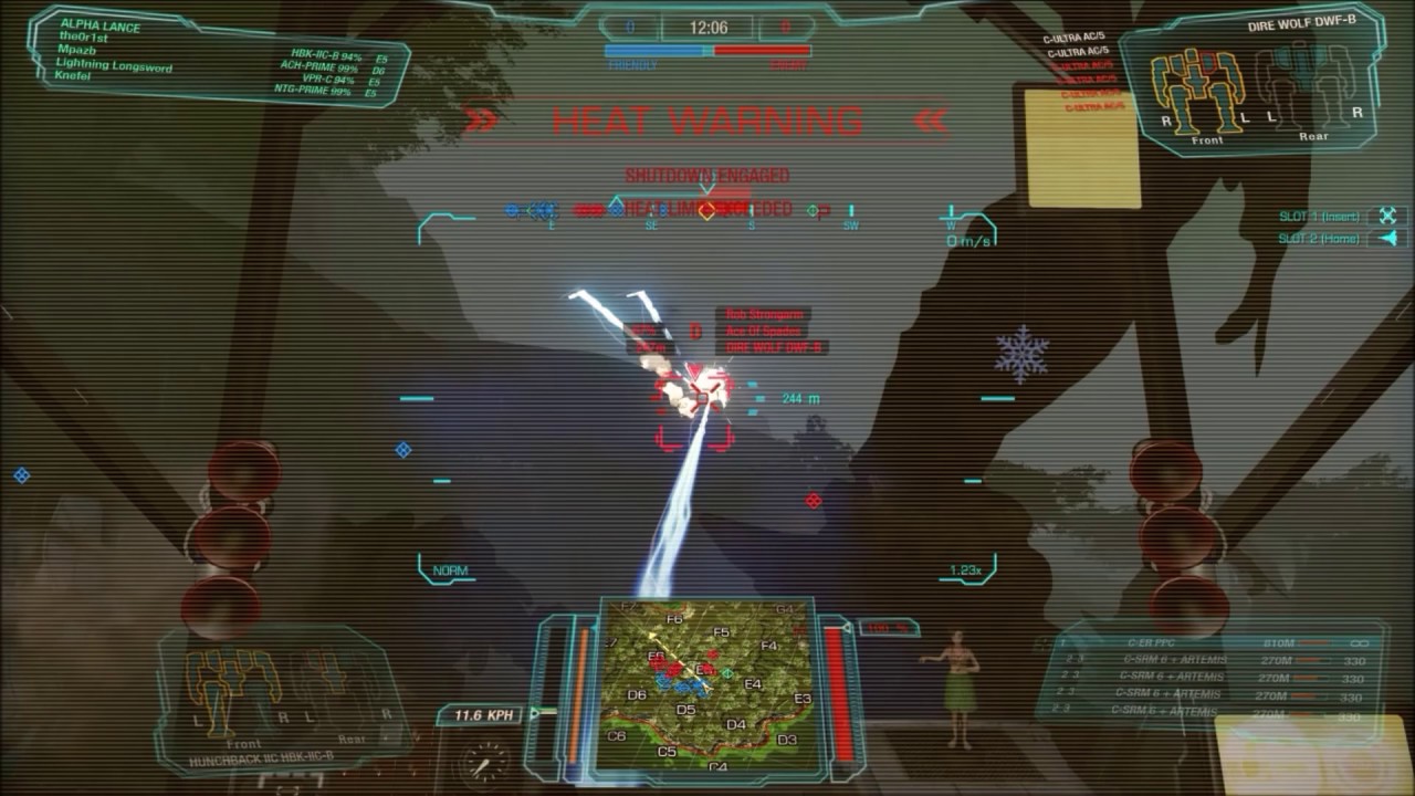 MechWarrior Online Gameplay (5:14) | HBK-IIC-B | hunchback brawler ...