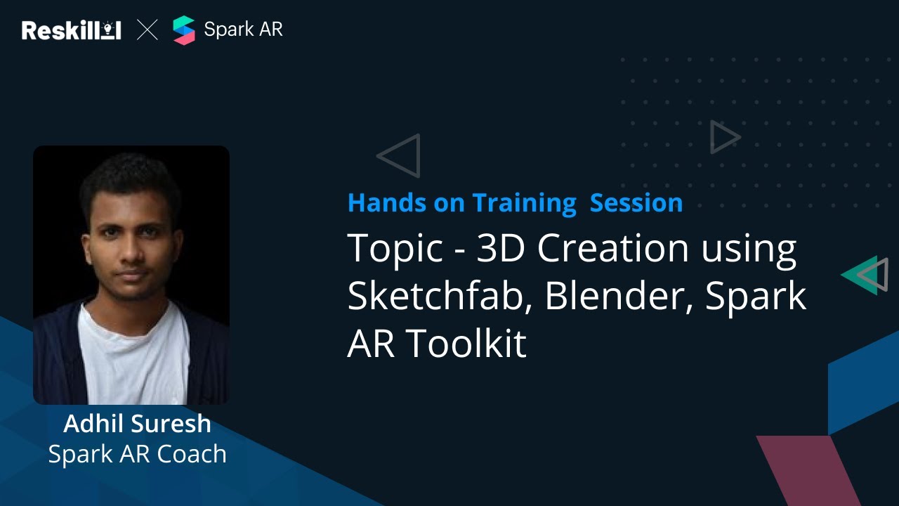 Spark AR | 3D Creation using Sketchfab, Blender & Spark ARToolkit | Adhil Suresh - YouTube