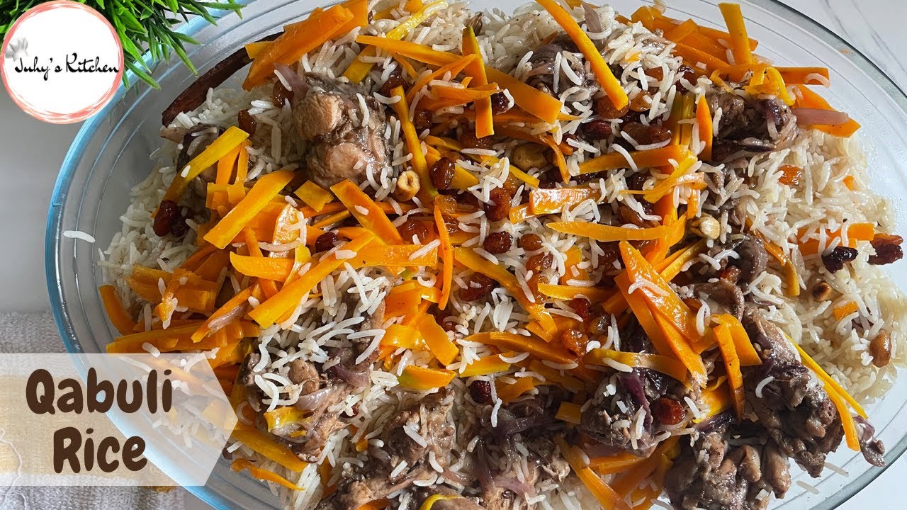 Qabuli Rice| Kabuli Pilao Rice | Wali Wa Afghanistan | Juhys Kitchen ...