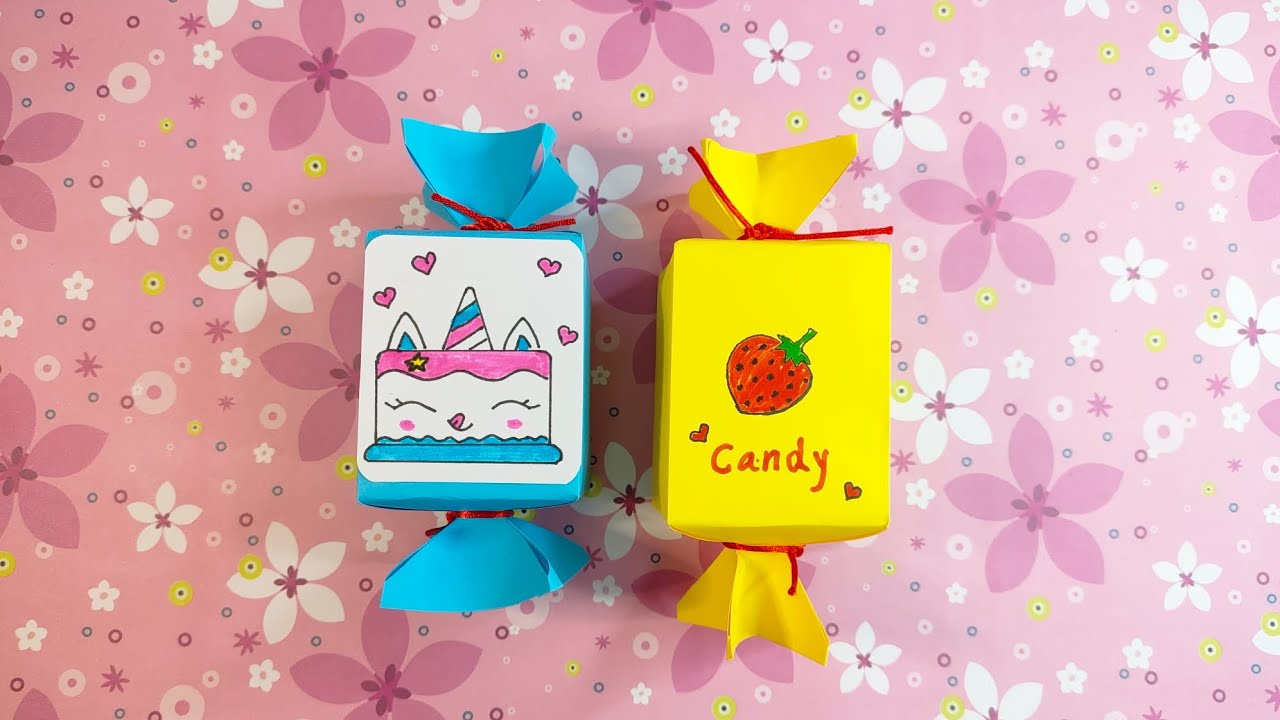 Paper candy bag🍬🍭//How to make paper candy bags //gift ideas//Cute ...
