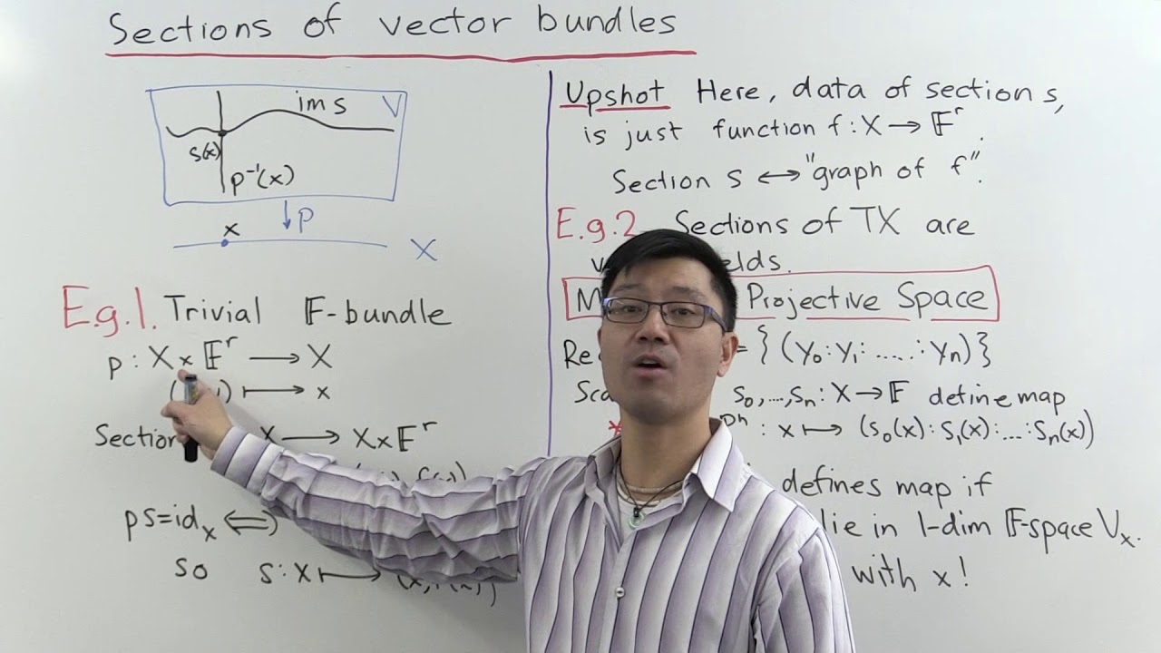 Sections of vector bundles - YouTube