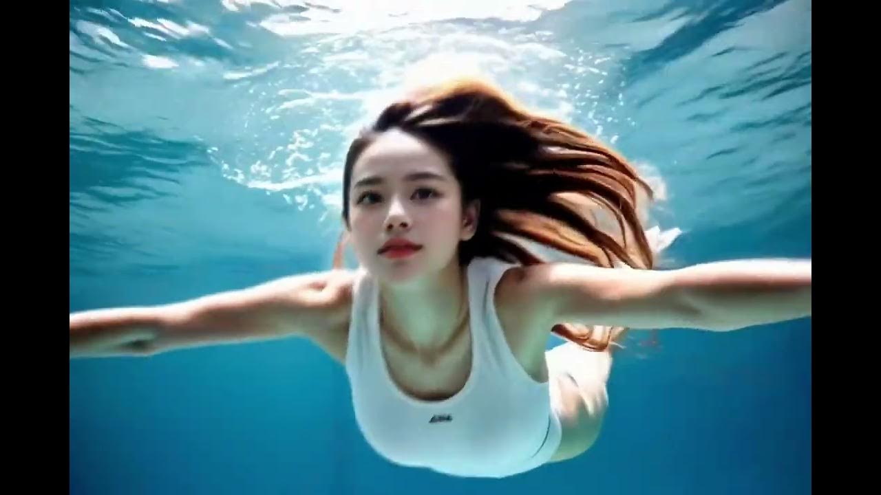 20250117 #泳池拍摄 #水下摄影 #潜水女孩 #AIGC - YouTube
