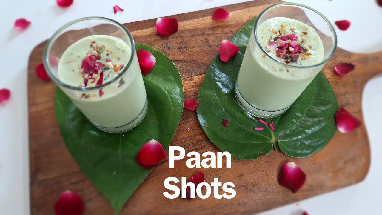 Paan Shots | 5 Mins Refreshing Paan drink Recipe | Indian betel leaf ...