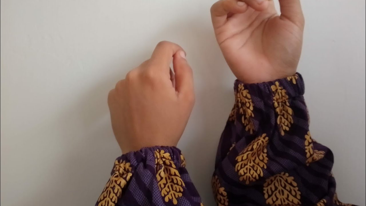 New Elastic Sleeves design with invisible cutting stitching tutorial ...