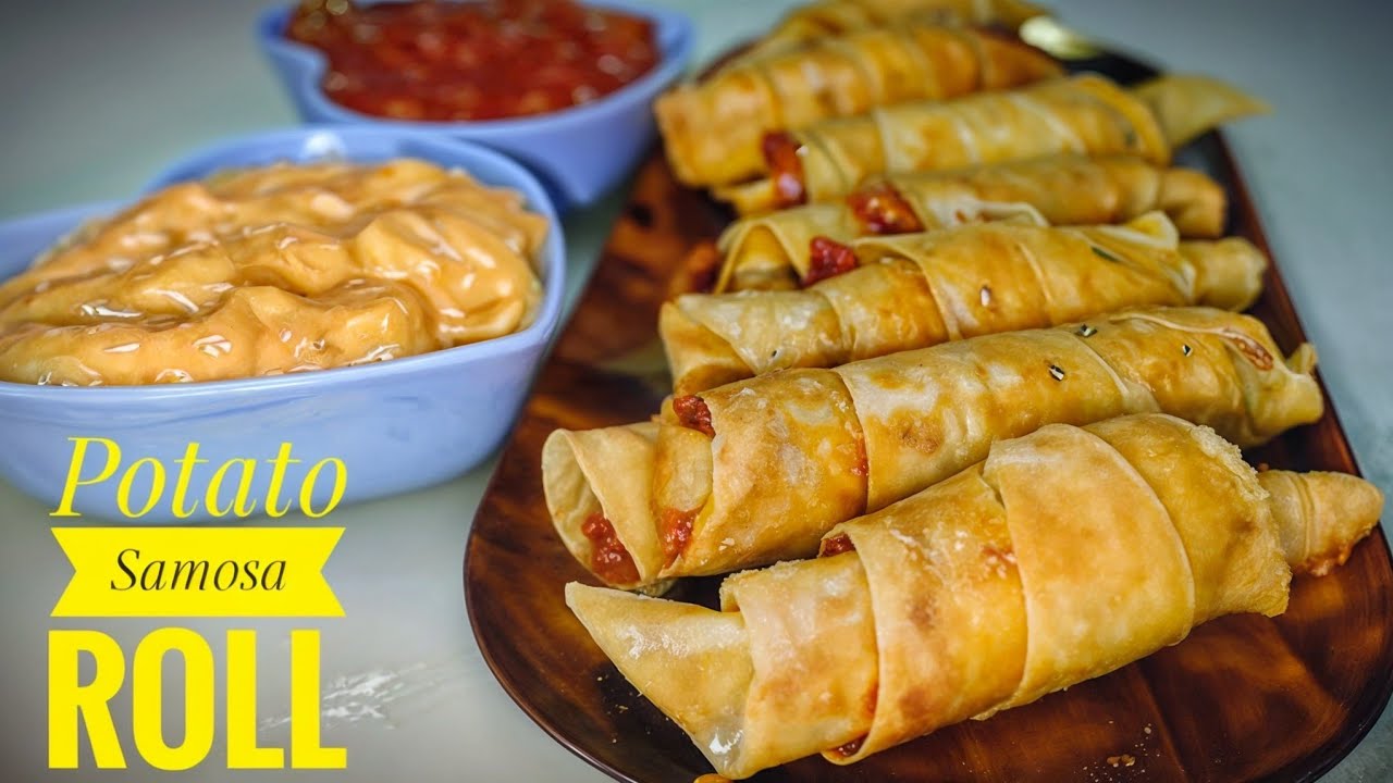 Roll Samosa | Potato Roll Samosa | Aloo Samosa Roll - YouTube